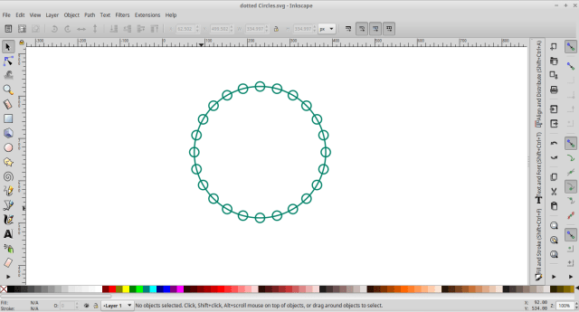 How to draw dotted circle in Inkscape – Design Hub